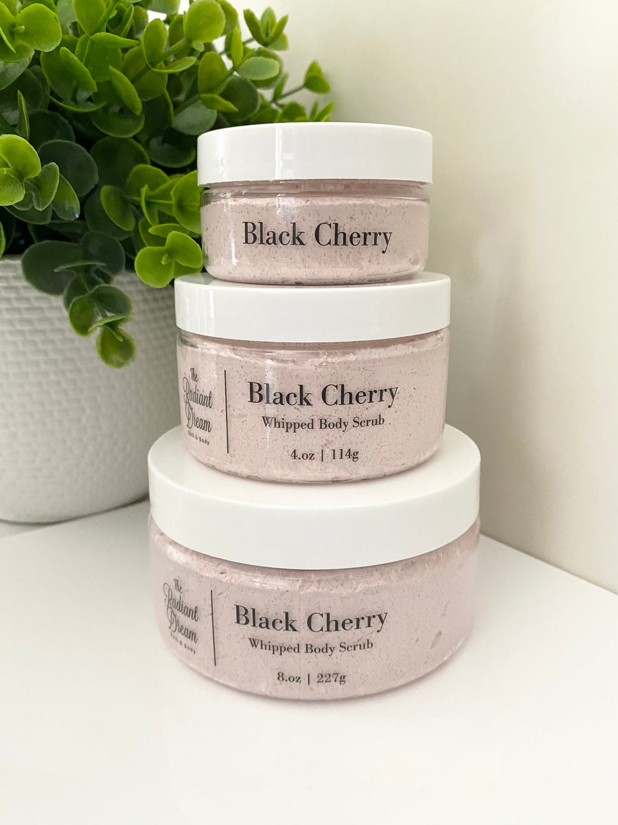 Black Cherry Whipped Body Scrub Exfoliating Scrub Sugar Body Scrub Soft Body Scrub Skin